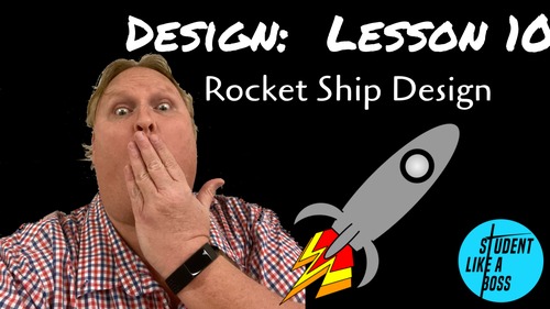 STEAM Rocket Ship: Digital Art Google Drawings Lesson and Tech Sub Plans