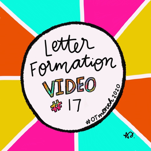 Letter Formation Video #17 — j y by The ColorfullyEnthused OT | TPT