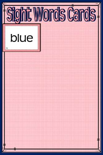 SIGHT WORDS PK - 3 WORD WALL CARDS Coral Navy Theme Editable Classroom ...