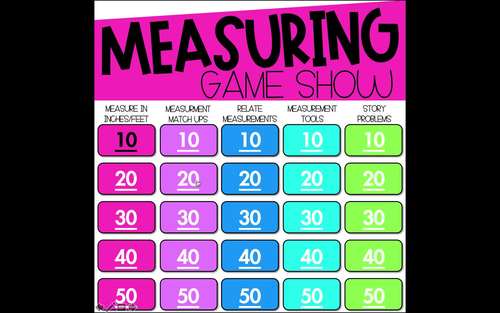 Measurement Math Game | Measuring Test Review Activity by Iced Coffee ...