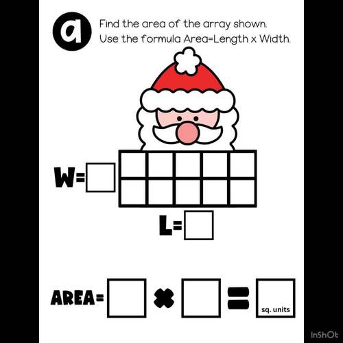 Christmas Math Task Cards {Multiplication & Area} for 3rd Grade | TPT