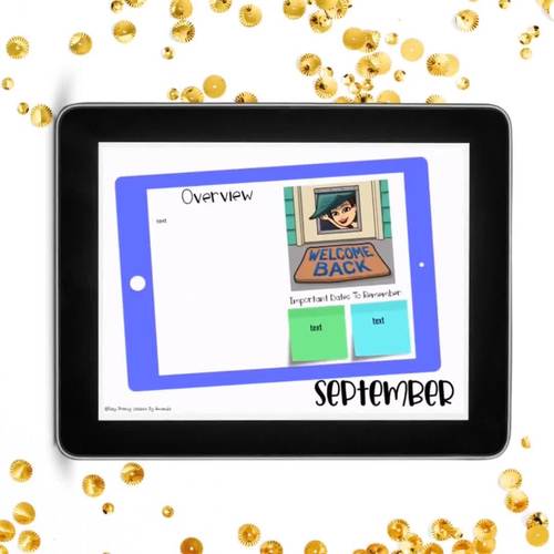 Digital Monthly Newsletter Templates by Easy Breezy Lessons by Amanda