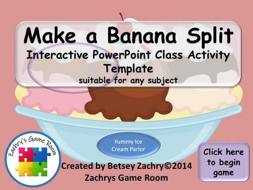 banana split template