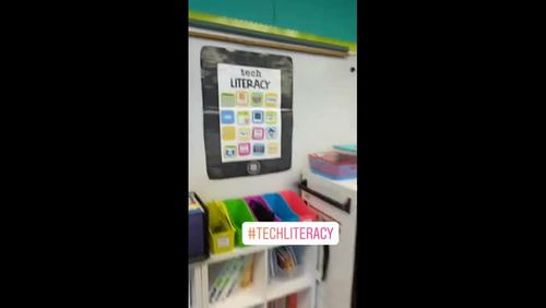 TECH Literacy board for early finishers and technology activities