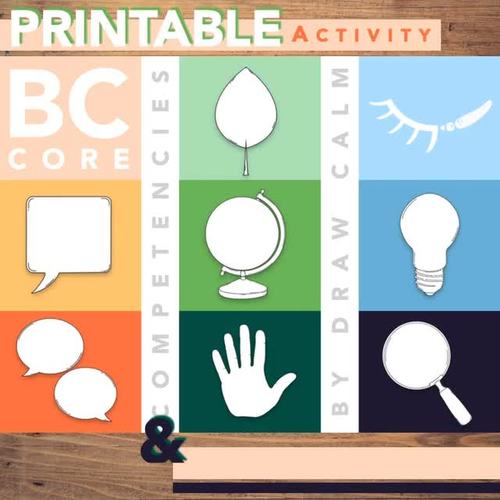 Core Competencies Self Reflection by Draw Calm | TPT