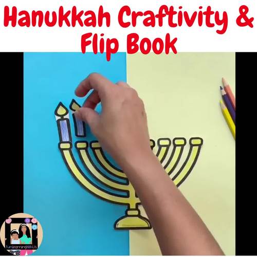 Hanukkah Activities | Menorah Craft & Holiday Around the World Flip Book
