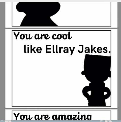 Positive Affirmations Book Character Posters - Library Bulletin Board Ideas