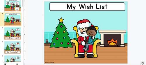 Digital Christmas Emergent Readers! Distance Learning Google Seesaw