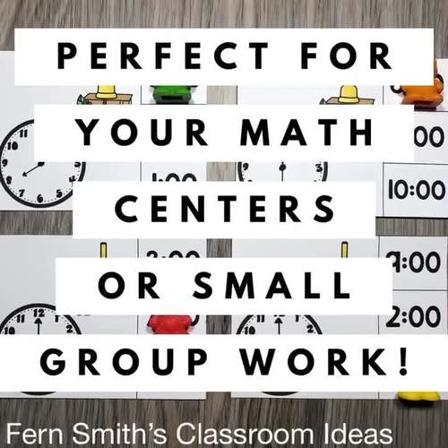 Time to the Hour Clip Cards by Fern Smith's Classroom Ideas | TPT
