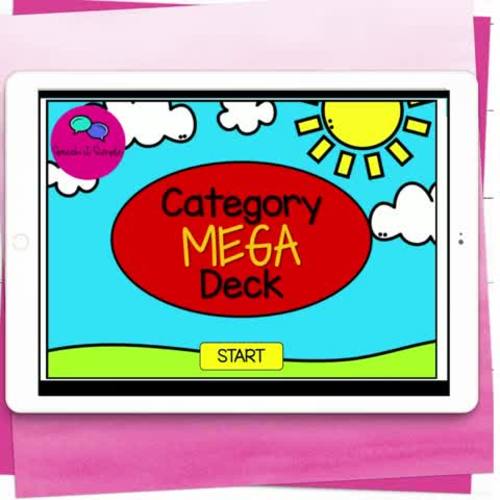 Category MEGA Deck for BOOM TM Cards - Language Therapy Activities