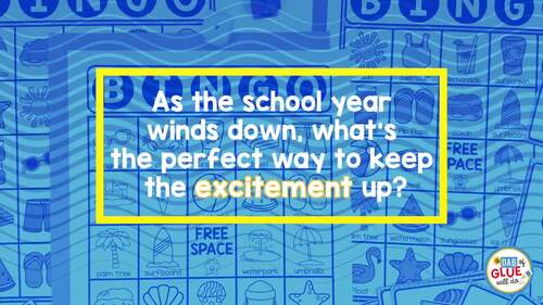 Summer BINGO | Beach Day Activities | End of the Year BINGO | Summer ...