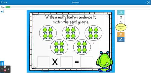 Multiplication Equal Groups BOOM Cards™ Multiplication Practice
