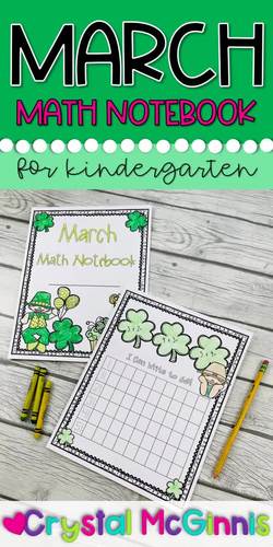 March & St. Patrick's Day Math Notebook (Math for the Entire Month!)