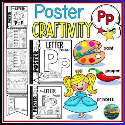 Letter Pp | Poster Craftivity | Alphabet, Letter Recognition & Phonics
