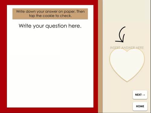 Valentine Cookies Google Slides PowerPoint Game Template Editable Self ...