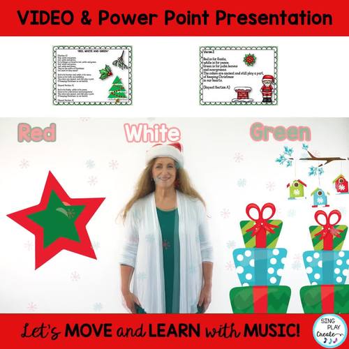 Christmas Holiday Song: "Red, White and Green" Choir Unison, Video, Mp3 ...
