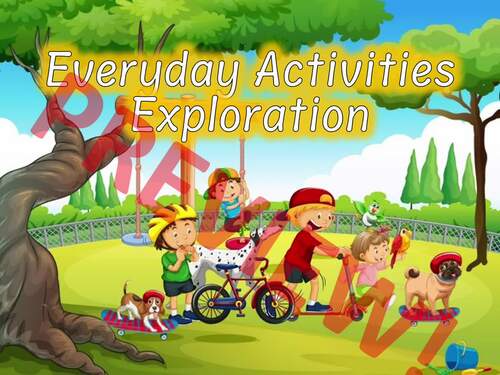 ESL KINDERGARTEN PPT LESSON: DAILY ACTIVITIES by Teacher Siska | TPT
