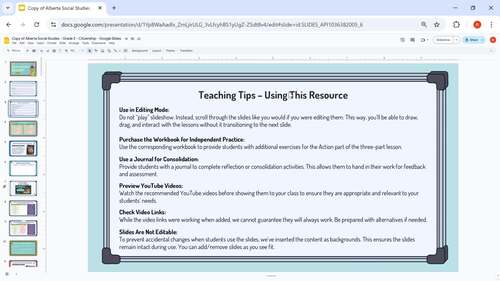 Grade 5 - Citizenship - Alberta NEW 2025 Social Studies - Google Lesson ...
