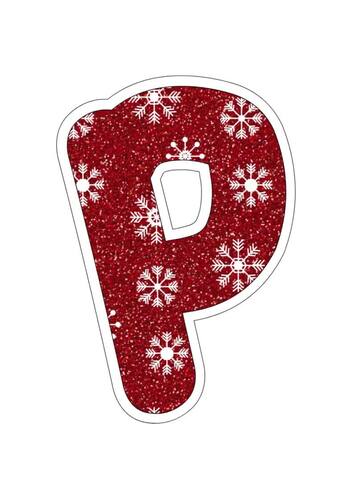 Christmas Snowflake & Outline Alphabet Letters – Uppercase, Lowercase ...