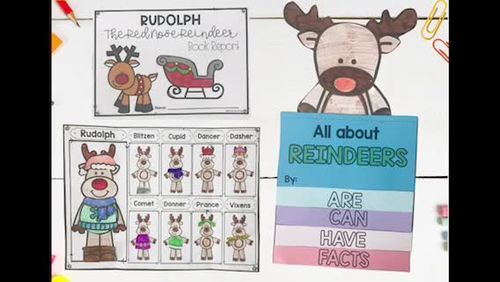 Christmas Story: RUDOLPH | Reading comprehension and writing activities