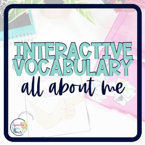 Interactive Vocabulary Books: All About Me Books Print & Boom Decks