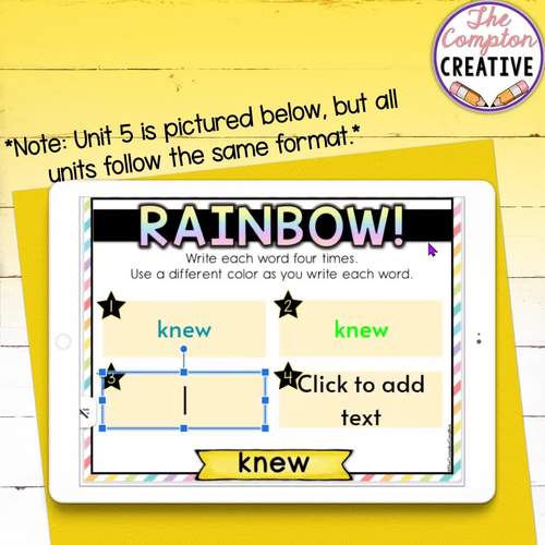 Trick Words Practice Level 2 Unit 6 Digital by The Compton Creative