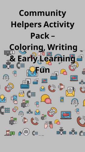 Community Helpers Activity Pack – Coloring, Writing & Early Learning Fun