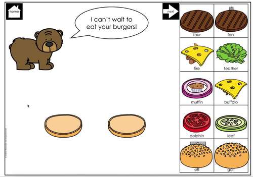 Build A Burger Articulation BOOM Cards™ | Speech Therapy by Jenn Alcorn