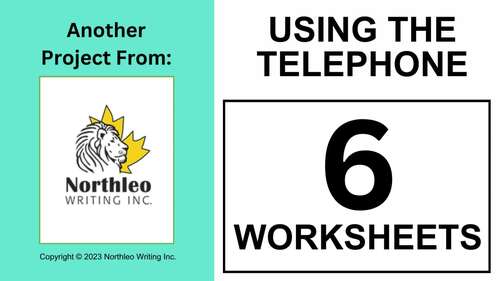 Using the Telephone Worksheets and Lesson Plan by Northleo Writing Inc