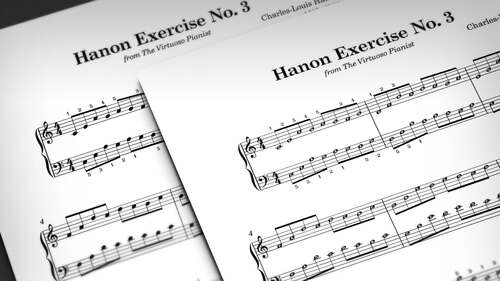 Hanon Exercise No. 3 (Beginner Piano) – Traditional & Alpha Notes (PDF ...