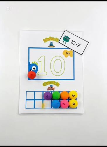 Kindergarten Math Mats | Number Sense & Play Dough Activities | Math ...