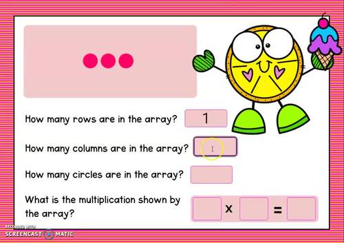 Array Multiplication Table 3 Boom Cards™ Distance Learning by Creating ...
