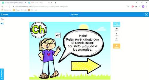 BOOM CARDS Letra CH | Sonidos iniciales del alfabeto | Alphabet in Spanish