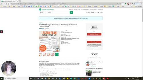 EDITABLE Google Docs Lesson Plan Template, Vertical Layout, 1 page ...