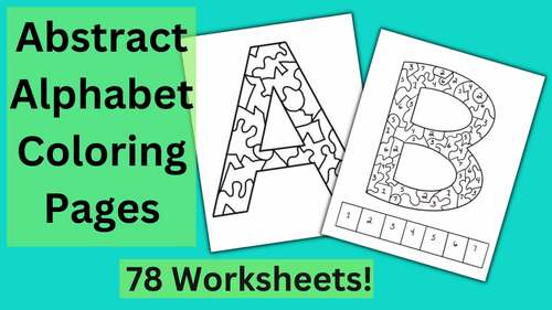 Learn the Alphabet Coloring Pages for letters A-Z for Pre-K, K, 1st ...