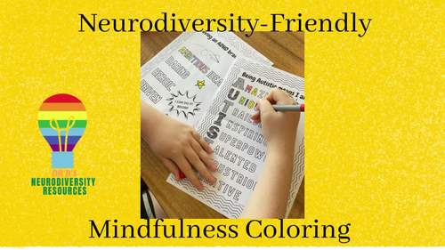 Mindfulness coloring sheets | ADHD | Autism | Neurodiversity-Friendly