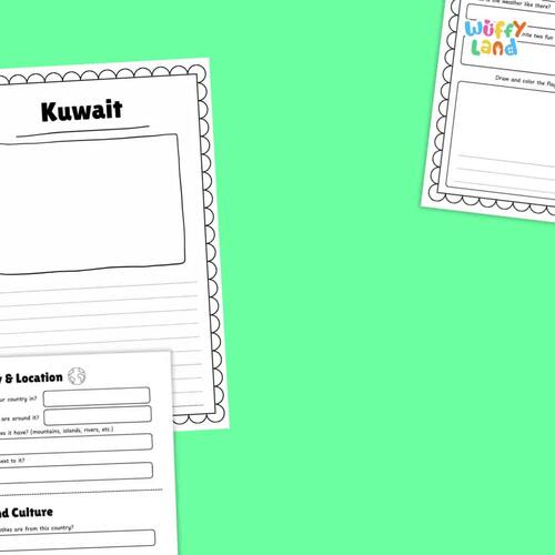 Kuwait Country Study | Middle East Geography | Research Project | Activity