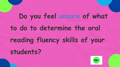 Oral Reading Fluency: Practice and Progress Monitoring - Grade 1