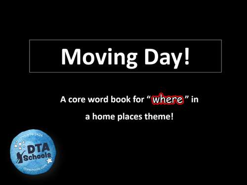 Moving Day - Visually Simple Adapted Core Book CVI | TPT