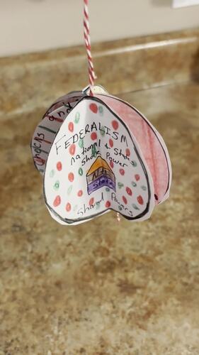 Civics Christmas Ornament Craft – Principles of the Constitution Activity