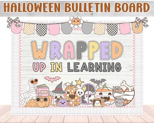 Cutesy Halloween Bulletin Board | October Classroom Kit | Spooky Door ...