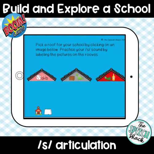 Back to School Articulation BOOM Cards™- /s/ by The Speech Shack