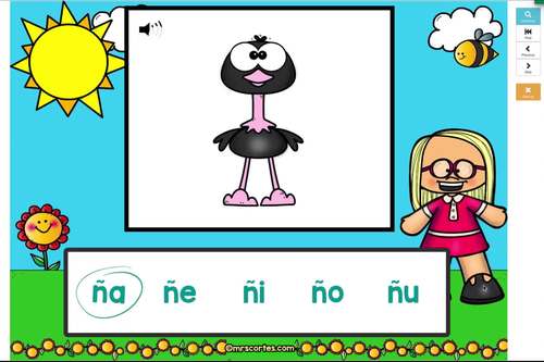 BOOM CARDS- Fonética Letra Ñ by mrscortes | TPT