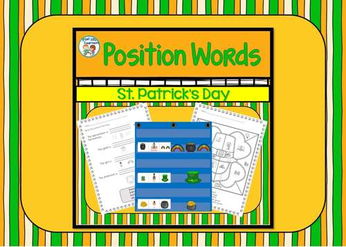 St. Patrick's Day Positional Words Activities for Kindergarten | March Math