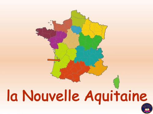 LES RÉGIONS DE FRANCE - POWERPOINT on all French regions / provinces (map)