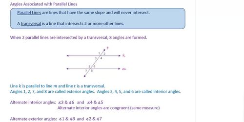 Angles Associated with Parallel Lines (video) | TpT