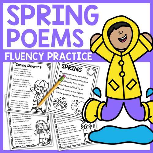 Spring Poems | Reading Fluency Centers for Winter | Cute Snow Day ...