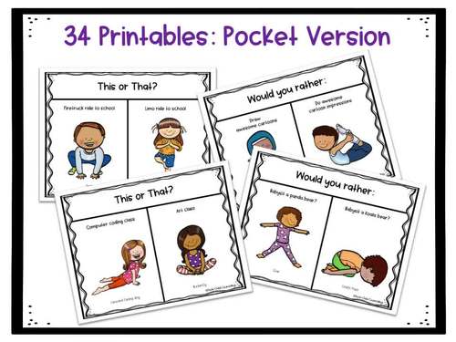 This or That? YOGA Classroom Movement Brain Breaks Digital and Print ...