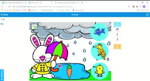 BOOM CARDS Easter: RHYMING WORDS Digital Resources by Ms Herraiz