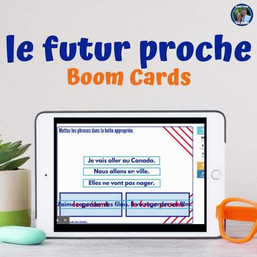 French Near Future Tense Boom Learning™ Digital Task Cards futur proche